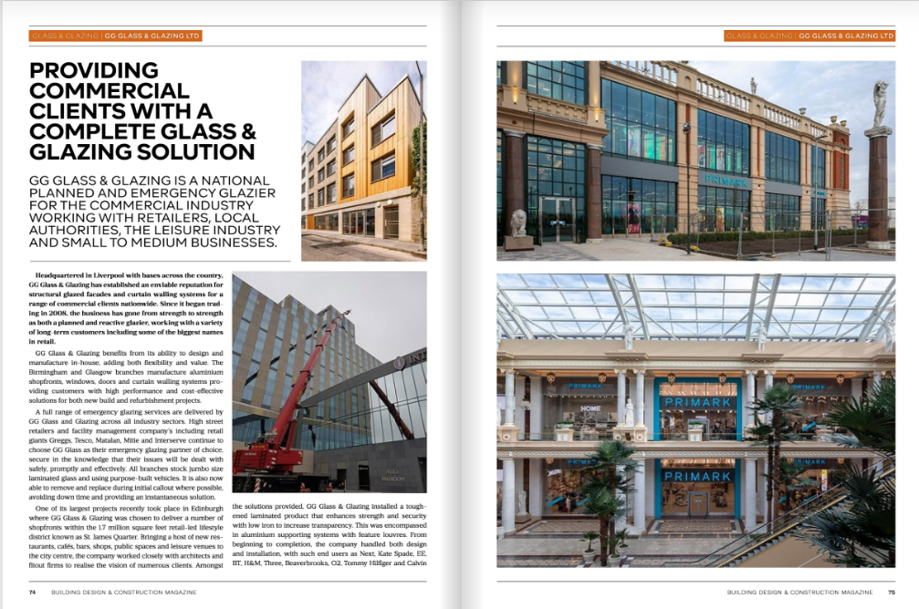 GG Glass Editorial - GG Glass & Glazing | Contract Glazing Specialists | UK
