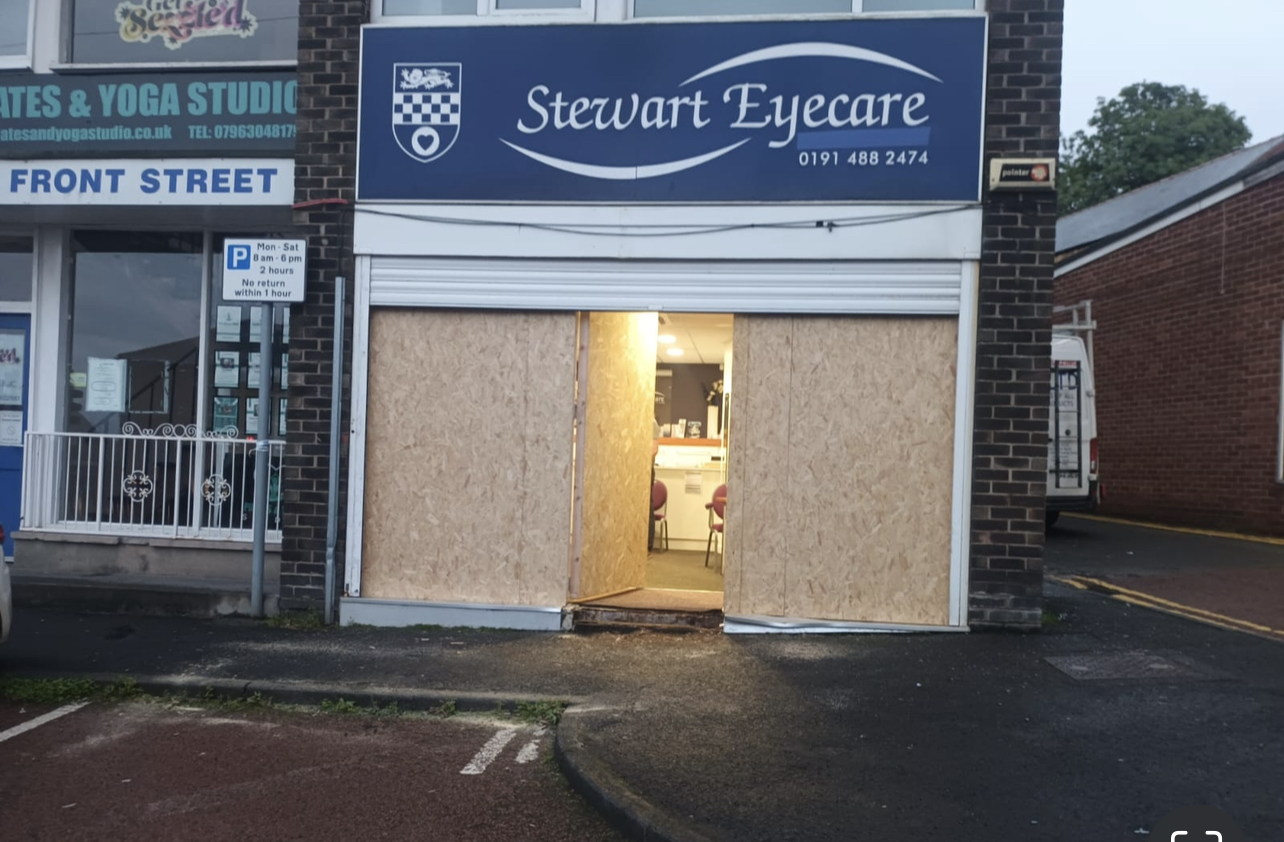 Boarded and Replaced the shopfront - GG Glass & Glazing | Contract ...